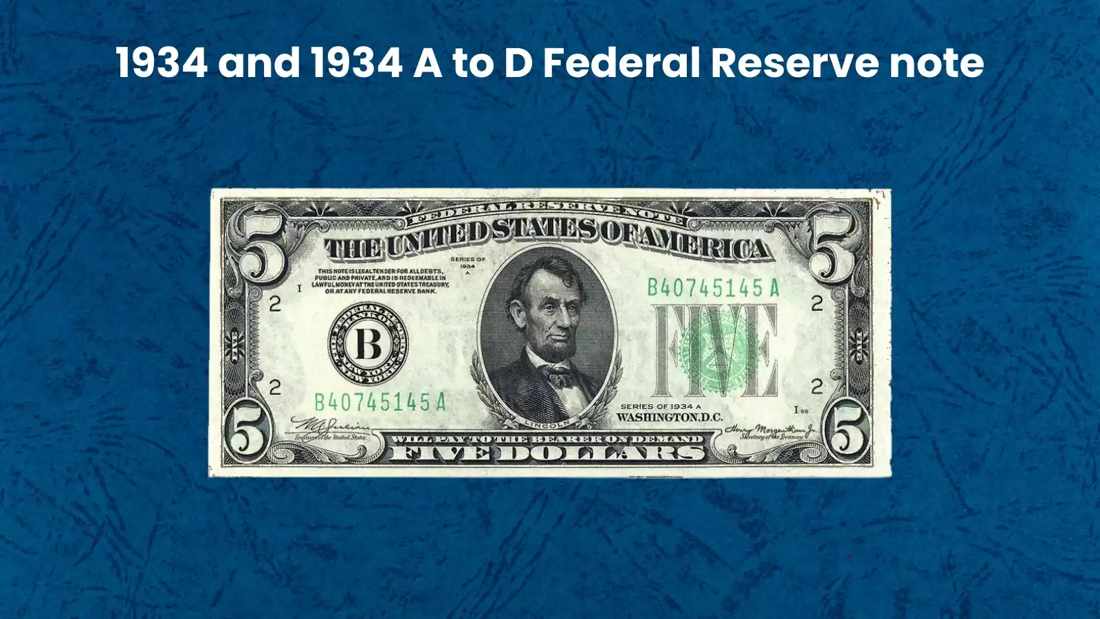 1934 $5 Bill Value: How Much Is It Worth?