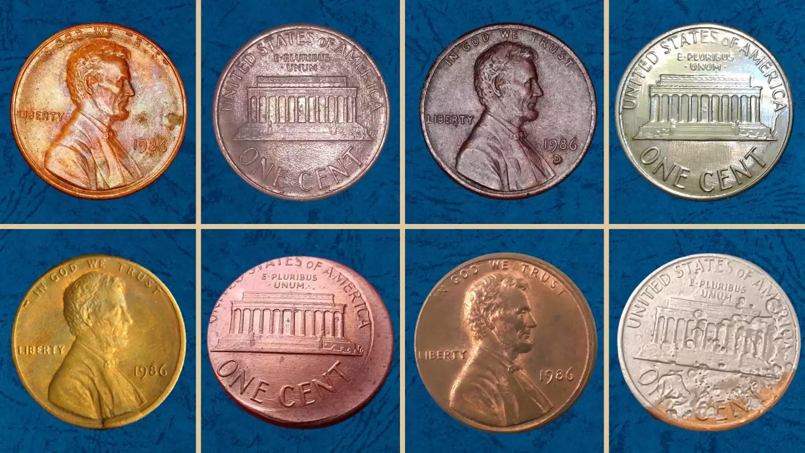 1986 Penny Error List with Pictures (Worth Money!)