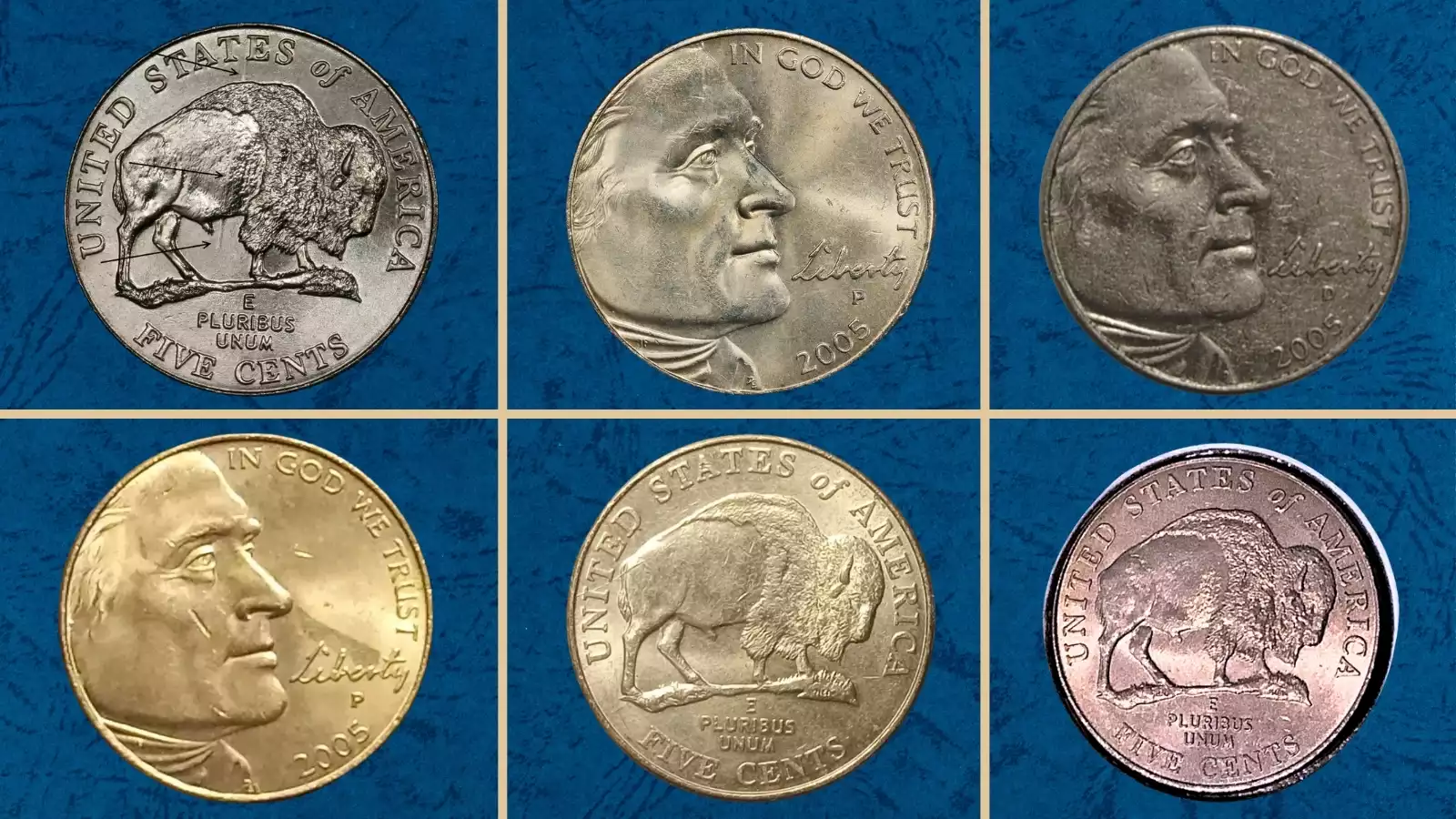 2005 Nickel Error List with Pictures (Worth Money!)