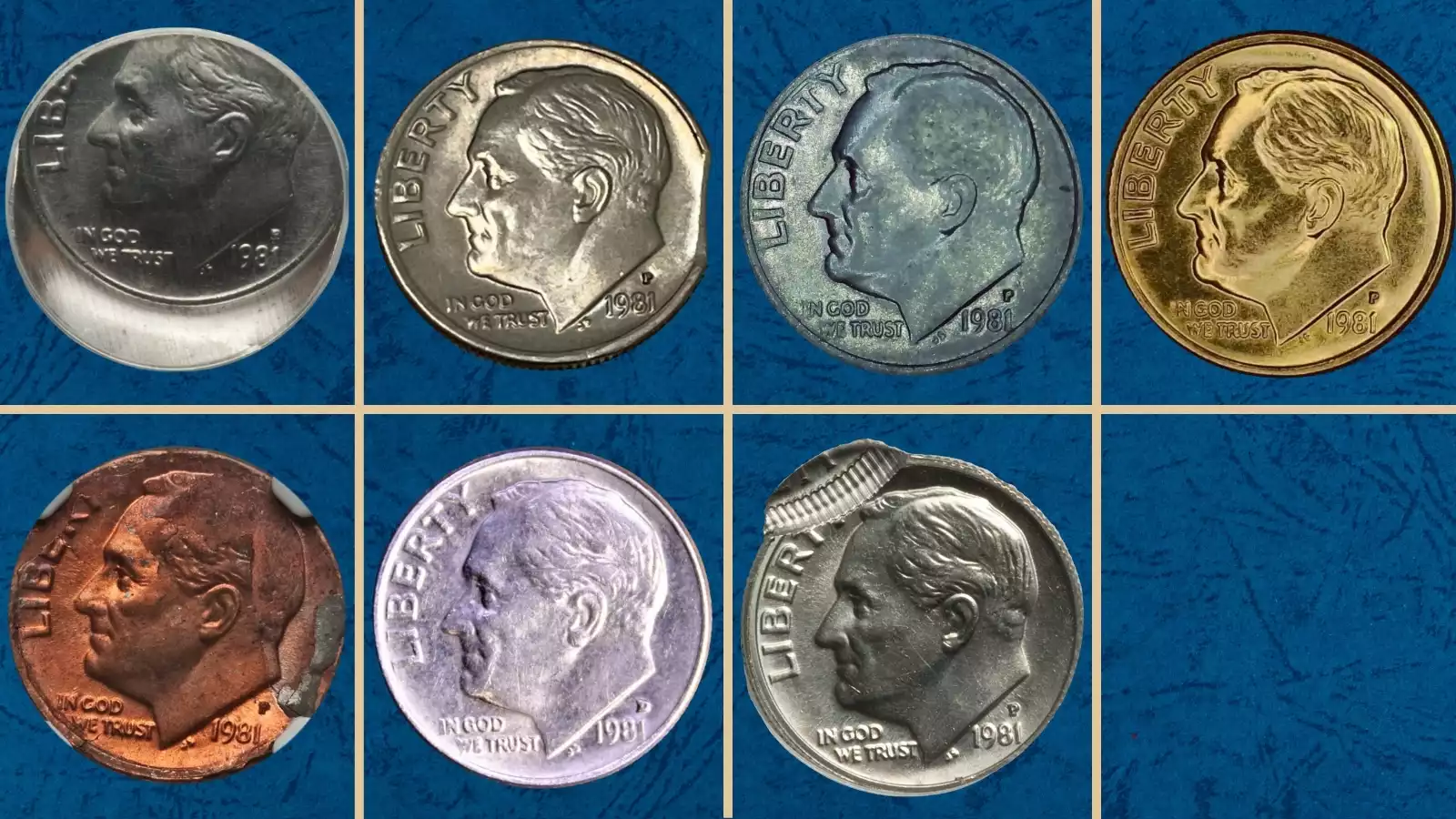 1981 Dime Error List with Pictures (Worth Money!)