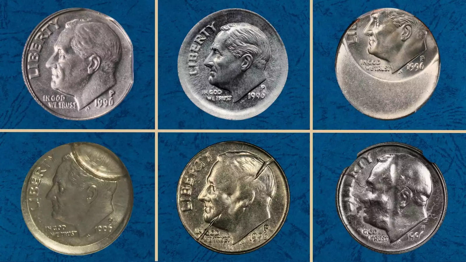 1996 Dime Error List with Pictures (Worth Money!)
