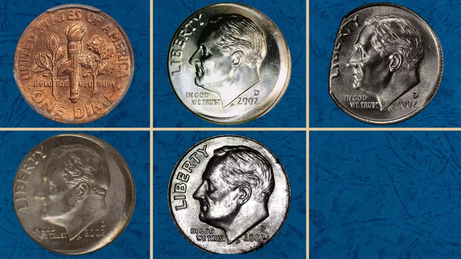 2002 Dime Error List with Pictures (Worth Money!)