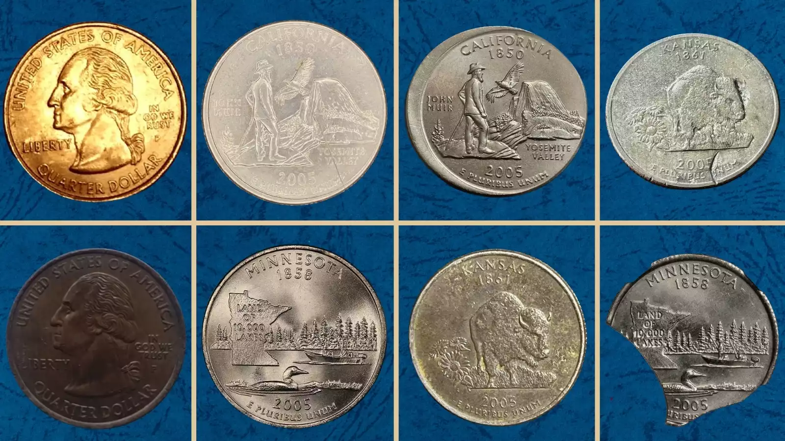 2005 Quarter Error List with Pictures (Worth Money!)