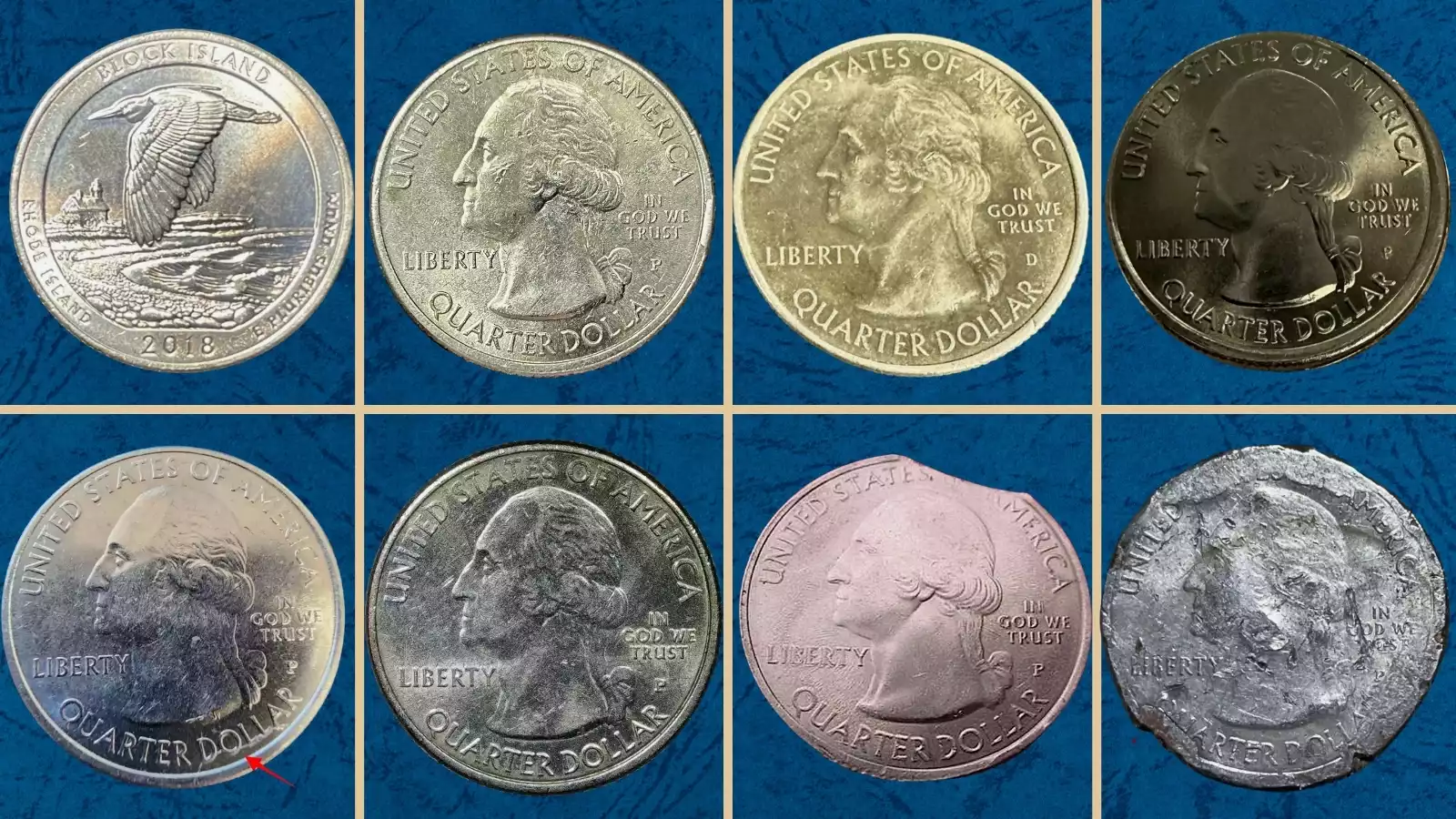 2018 Quarter Error List with Pictures (Worth Money!)