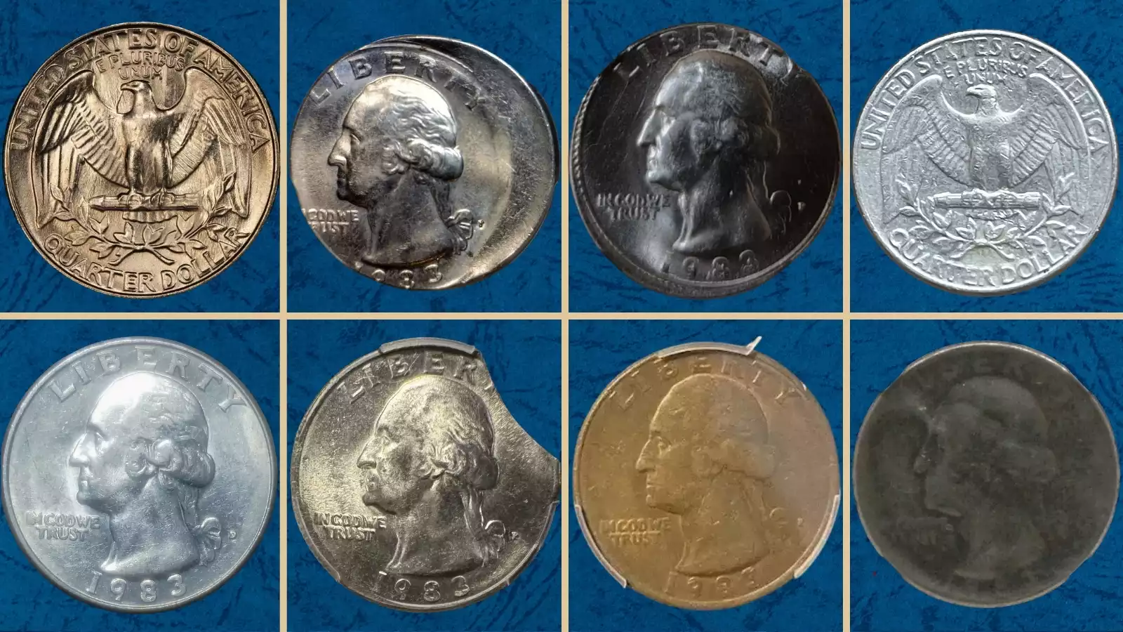 1983 Quarter Error List with Pictures (Worth Money!)